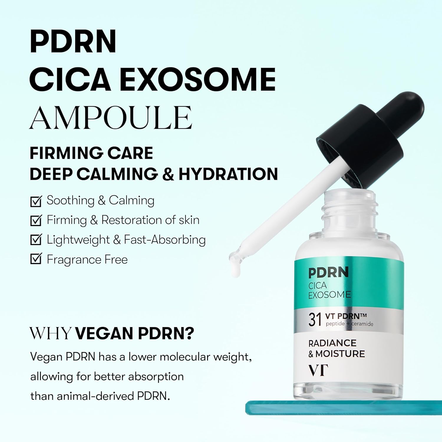 PDRN Cica Exosome Ampoule - Radiance & Moisture by VT Cosmetics ...